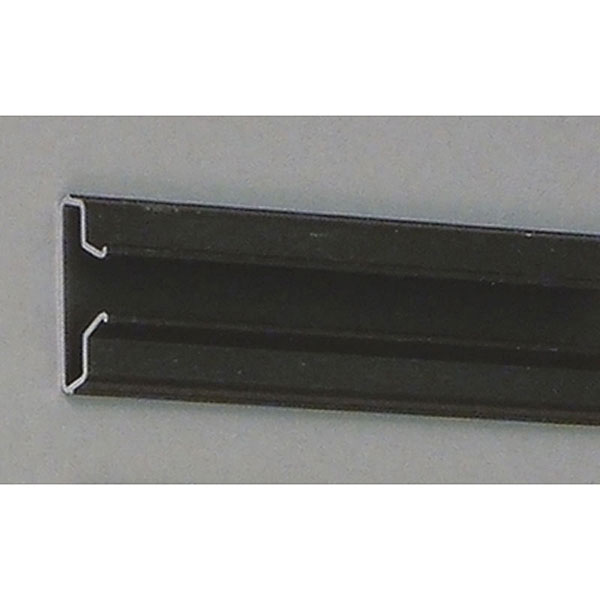 Black Anodized Aluminum Slatwall Insert - 8' (96")