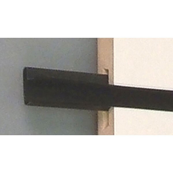 Color snap slatwall insert 96" long -Black