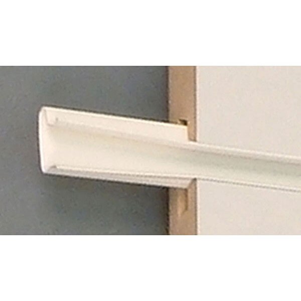 Color snap slatwall insert 96" long -White