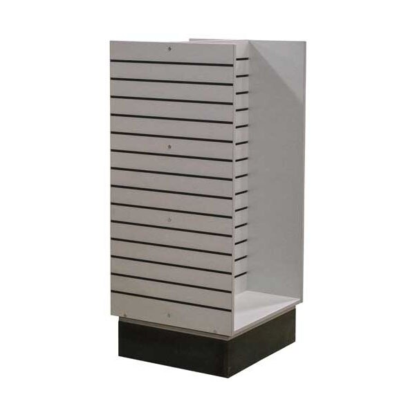 Slatwall H-unit 24 inches wide - Brushed Aluminum