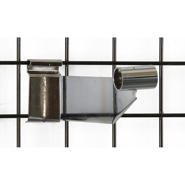 Grid hangrail bracket 1-1/16" diameter-chrome