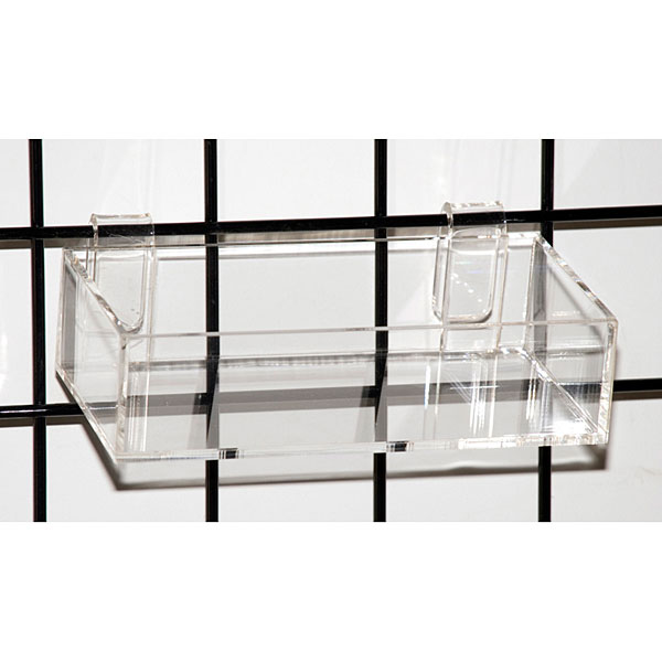 Acrylic grid tray 8" x 4" x2"h -clear