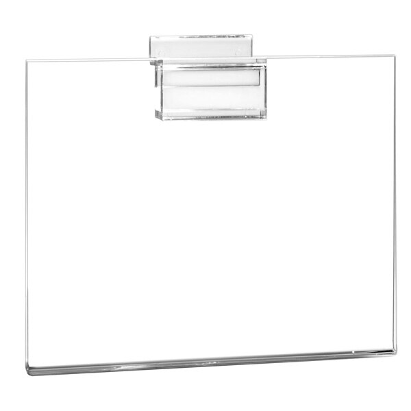 Acrylic grid and slatwall sign holder 7"w x 5-1/2"h x 1/8"thick | KC ...