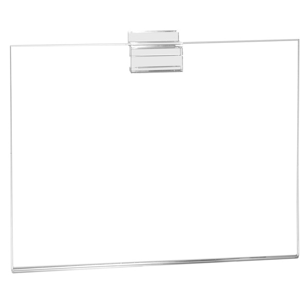 Acrylic grid and slatwall sign holder 11"w x 8-1/2"h x 1/8"thick | KC ...