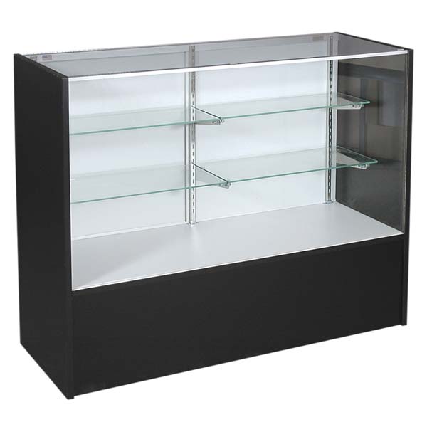 Black 70 Inch Full Vision Illuminated Display Case