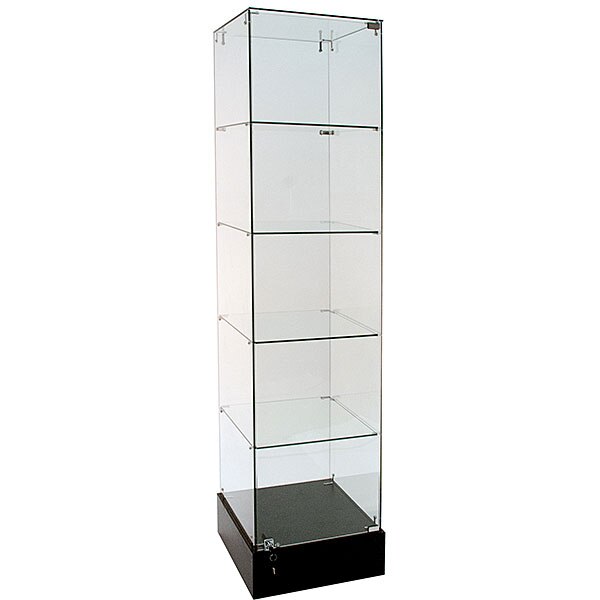 Glass Showcase Tower | 6 Foot Display Case | KC Store Fixtures