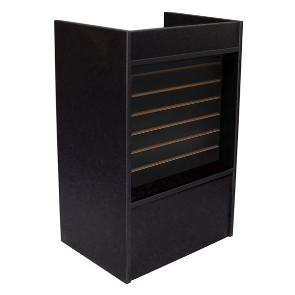 Slatwall Front Well-top Register Stand - Black