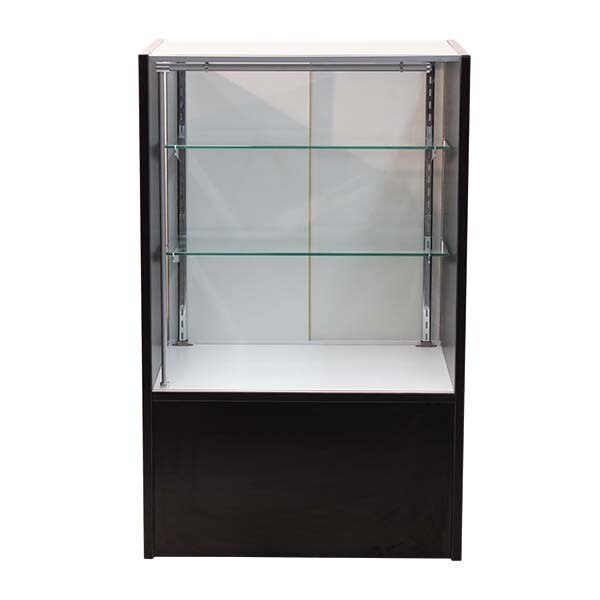Showcase Full Vision Black 24" with Light - Assembled