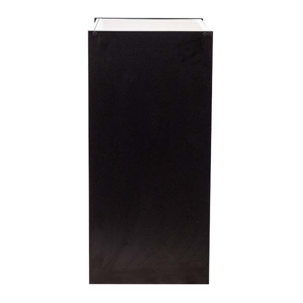 Showcase Full Vision Black 24" with Light - Assembled