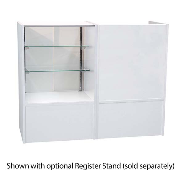 Showcase Full Vision White 24" - Assembled