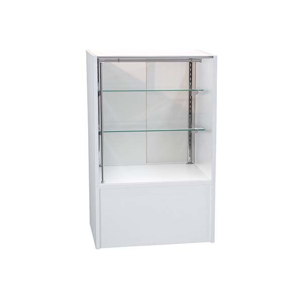 Showcase Full Vision White 24" with Light - Assembled