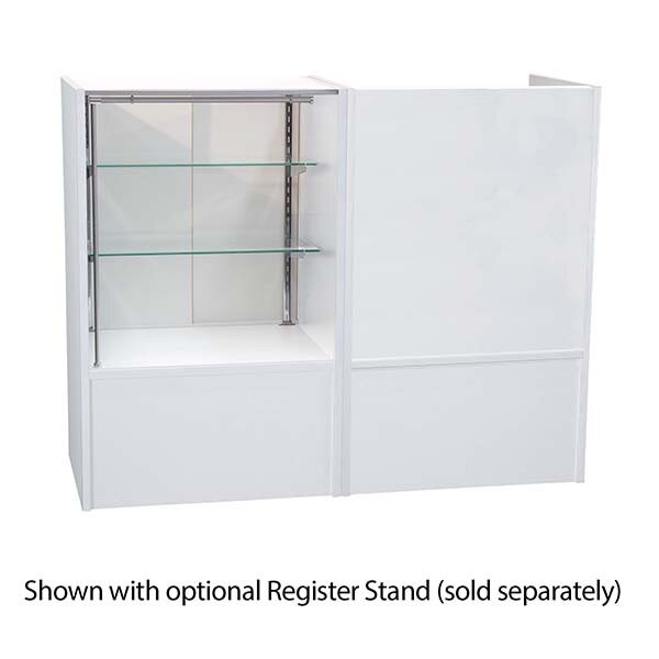 Showcase Full Vision White 24" with Light - Assembled