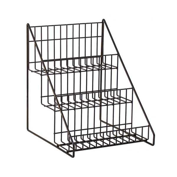 3 Tier Countertop Rack 12 in wide - 12x14x15 - black