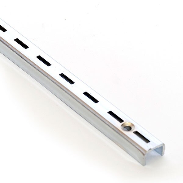Single Slotted Standard 7 foot long - Chrome 1/2 Slot 1 OC