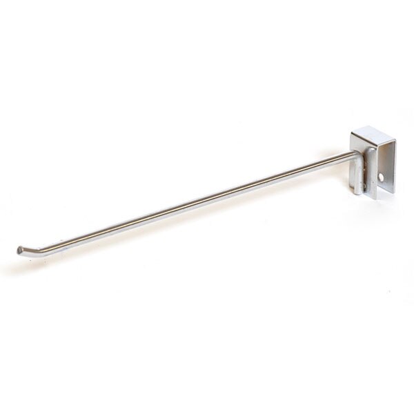 Rectangular tubing hook 10" - chrome