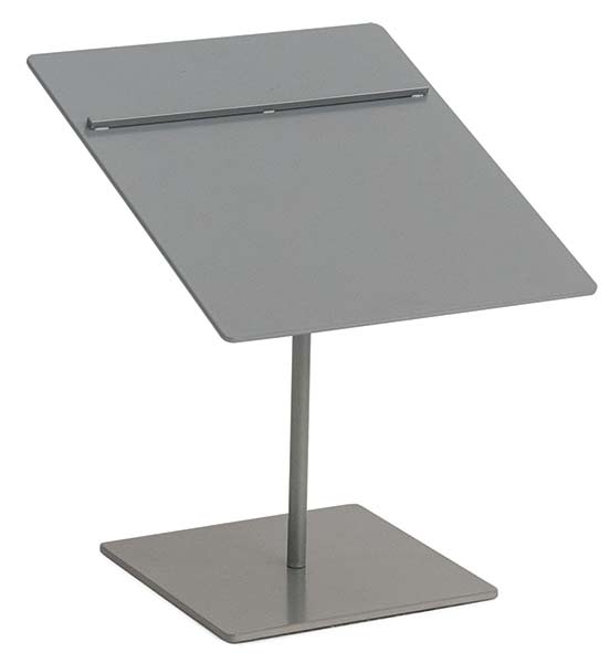 Chrome Shoe Riser with Heel Stop | KC Store Fixtures